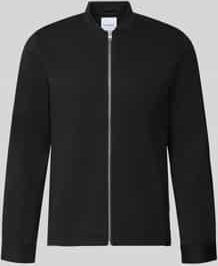 Lindbergh Slim Fit Sweatjacke mit Stehkragen