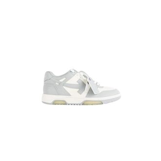 Off-white Graue und wei&szlig;e Sneaker mit Lederlogo - - Shoes - Herren - Mehrfarbig - 41 EU