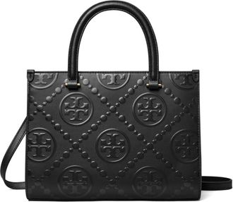 Tory Burch T Monogram Square Tote Bag - Schwarz