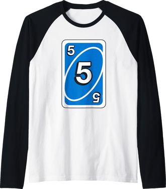 Uno Halloween Blue 5 Karte Raglan