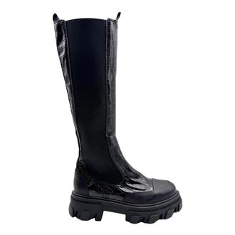 Ganni Femme, Chaussures, Noir, Taille: 39 EU High Bottes