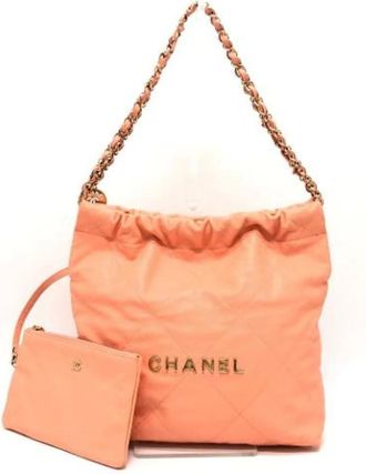 Chanel Pre-owned Cuir sacs-chanel - Femme - Pre-owned - Rose - Taille: ONE Size