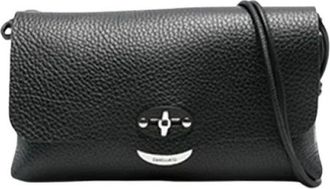 Zanellato Femme, Sacs, Noir, Taille: ONE Size Daily S Sac Bandouli&egrave;re en Cuir