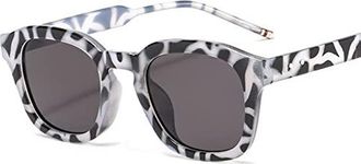 Generic 2025 designer mode hommes et femmes lunettes de soleil rétro rondes lunettes de soleil de plage pour vacances en plein air (couleur : B, taille : moye