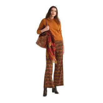 Maliparmi Maliparmi - Mix Stripes Trouser - Femme - Pantalons - Multicolore - Taille: 36 FR