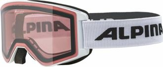 Alpina Alpina Sports Narkoja Q Skibrille Kunststoff/Polycarbonat Wei&szlig;-Rosa 100% UV-Schutz, A7267 0 11