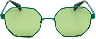 Polaroid unisex, Accessoires, Vert, Taille: ONE Size Lunettes de soleil en m&eacute;tal vert
