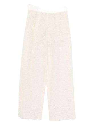 Ermanno Scervino Pantalon large brod&eacute;