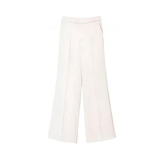 Twinset Weite Cr&ecirc;pe Hose - - Trousers - Damen - Wei&szlig; - M