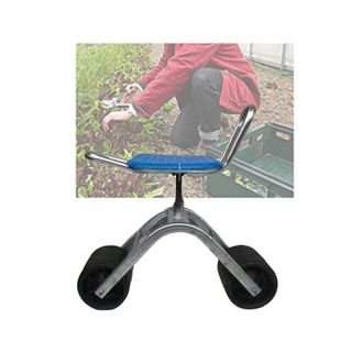 Generic Rollbarer Gartenarbeitsstuhl Mit R&auml;dern, 360&deg; Drehbar, H&ouml;henverstellbar, Faltbar, for Die Gartenarbeit Im Freien(2-Wheeled)