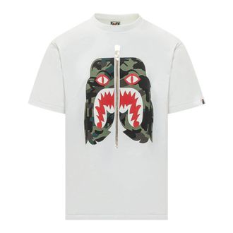A Bathing Ape 1st Camo Tiger Tee - - Tops - Herren - Wei&szlig; - XL