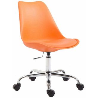Clp Chaise de bureau de Toulouse en polypropyl&egrave;ne orange