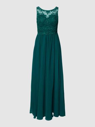 Laona Abendkleid mit floralem Spitzenbesatz