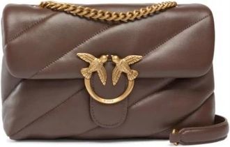 Pinko Pinko, Femme, Sacs, Brun, Taille: ONE Size Classic Puff CL Shoulder Bag