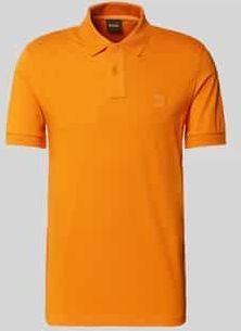 Boss Orange by Hugo Boss Slim Fit Poloshirt mit Label-Badge Modell Passenger