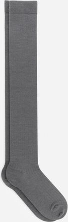 Arket Overknee-Wollsocken -Grau