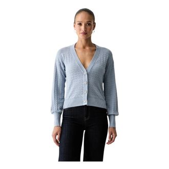 Guess Nina Cardigan - - Knitwear - Damen - Blau - S