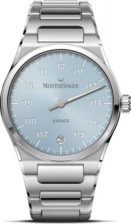 MeisterSinger Kaenos, Sonnenschliff Eisblau, Automatik Herrenuhr KS914
