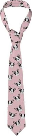 Generic Cravate Homme Bergers Fran&ccedil;ais Sur Fond Roses &Eacute;l&eacute;gant Cravates Formelle Cravate DAffaires Pour L&Eacute;cole Accessoires Affaires