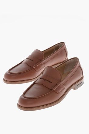 Dsquared2 Penny-Mokassins Aus Genarbtem Leder Dsquared2
