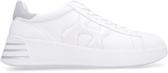 Hogan Womens Rebel Leather Low-Top Sneakers White Trainers