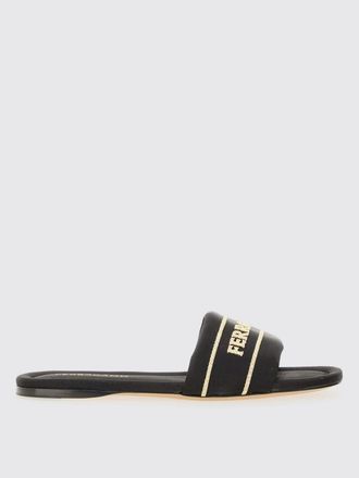 Ferragamo Flache Sandalen FERRAGAMO Damen Farbe Schwarz