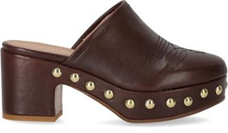 Duccio del Duca Femme, Chaussures, Brun, Taille: 36 EU Sabot à talon