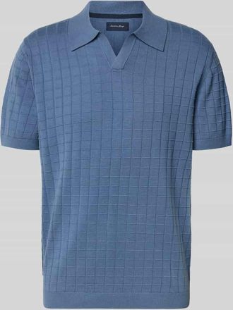 Christian Berg Regular Fit Poloshirt mit Strukturmuster