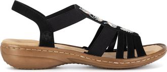 Rieker Sandalen Rieker 60875-00 Schwarz