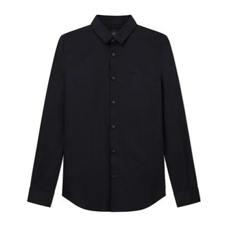 A|X Armani Exchange Slim Fit Poplin Hemd - - Shirts - Herren - Schwarzk - L