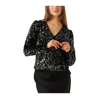 Y.A.S Yaselle LS Wickeloberteil - - Blouses & Shirts - Damen - Gr&uuml;n - S