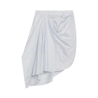 J.W.Anderson Jupe drap&eacute;e asym&eacute;trique - Femme - Jupes - Bleu - Taille: 34 FR