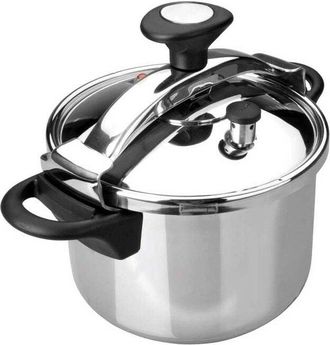 Lacor Classic Schnellkochtopf aus Edelstahl - Fassungsverm&ouml;gen 10 Liter - Lacor