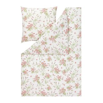 ESTELLA Mako Interlock Jersey Bettw&auml;sche Noelia Magenta 1 Bettbezug 155 x 220 cm + 1 Kissenbezug 80 x 80 cm