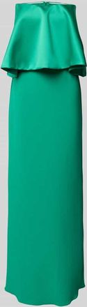 Rinascimento Slim Fit Maxikleid mit Satin-Besatz