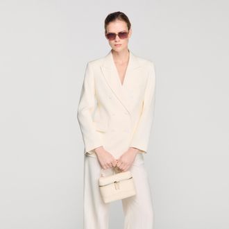 Sandro Sac Tangolino en cuir grain&eacute;