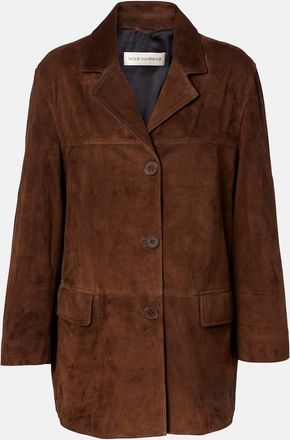 Nour Hammour Veste Voltia en daim