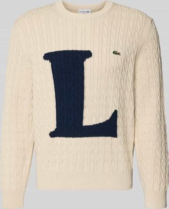 Lacoste Regular Fit Strickpullover aus Baumwoll-Mix