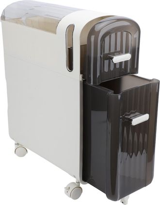 Generic Schmaler Aufbewahrungsschrank, Gro&szlig;es Fassungsverm&ouml;gen, Moderner Schubladentyp, 2 Ebenen, Schlanker Badezimmer-Aufbewahrungsschrank, Wasserdicht f&uuml;r B