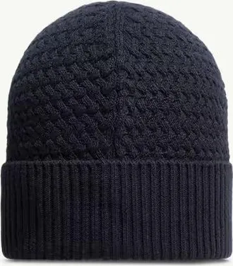 Moncler L20913B00026M4281742 Cable-Knit Beanie - Navy