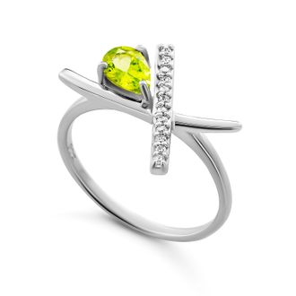 Orphelia Charlotte Damen-Ring aus 925er Sterlingsilber - Silber ZR-7580/G