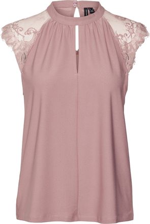 Vero Moda Female Oberteil ohne &Auml;rmel Spitzenverziertes