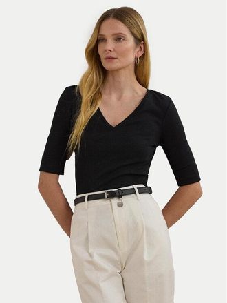 Lauren Ralph Lauren Bluse 200815843003 Schwarz Slim Fit