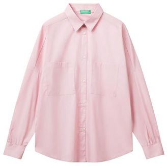 Benetton Camicia 54kxdq0b2 Chemise, Rose, X-Small Femmes