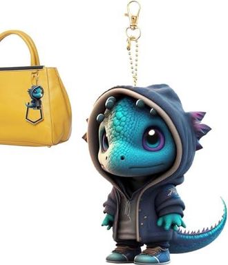 Generic Porte-cl&eacute;s gothique en forme de t&ecirc;te de mort - Porte-cl&eacute;s 2D mignon squelette tendance | Pendentif cr&acirc;ne color&eacute; pour femme moto sac de voiture accesso