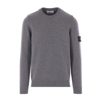 Stone Island Graue Pullover f&uuml;r M&auml;nner - - Knitwear - Herren - Grau - S