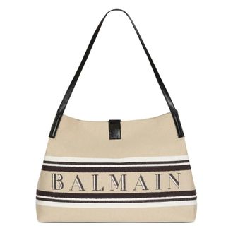 Balmain Medium Release Shopper Bag - - Bags - Damen - Beige - ONE SIZE