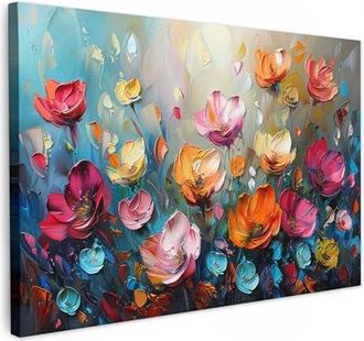 MuchoWow © Impression sur Toile Photo Peinture 120x80 cm Tableau Decoration Murale Chambre Salon Maison Deco Cuisine Coquelicots - Fleurs - Art - Botanique