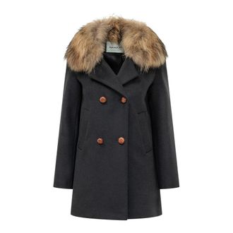 Ava Adore Ausgestellter Mantel - - Coats - Damen - Schwarzk - M