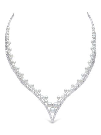 Yoko London collier en or blanc 18ct &agrave; ornements - Argent